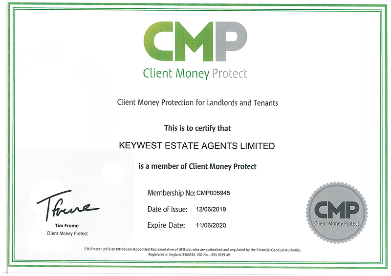 CMP Certificate - Keywest